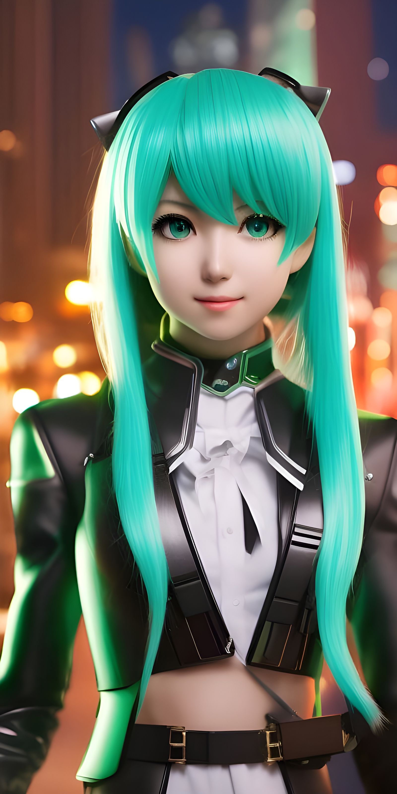 Hatsune Miku 331 (2x) - AI Generated Artwork - NightCafe Creator