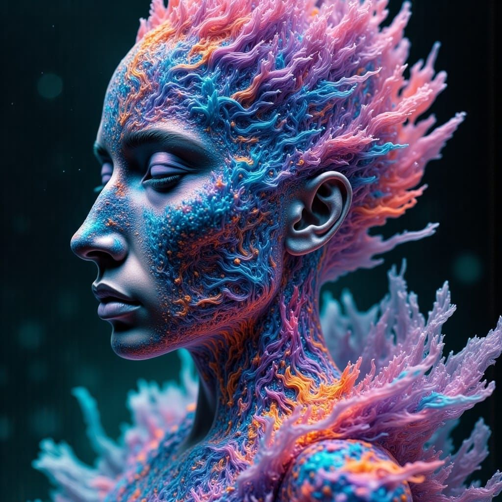 Ethereal Transformation: The Art of Fluidity