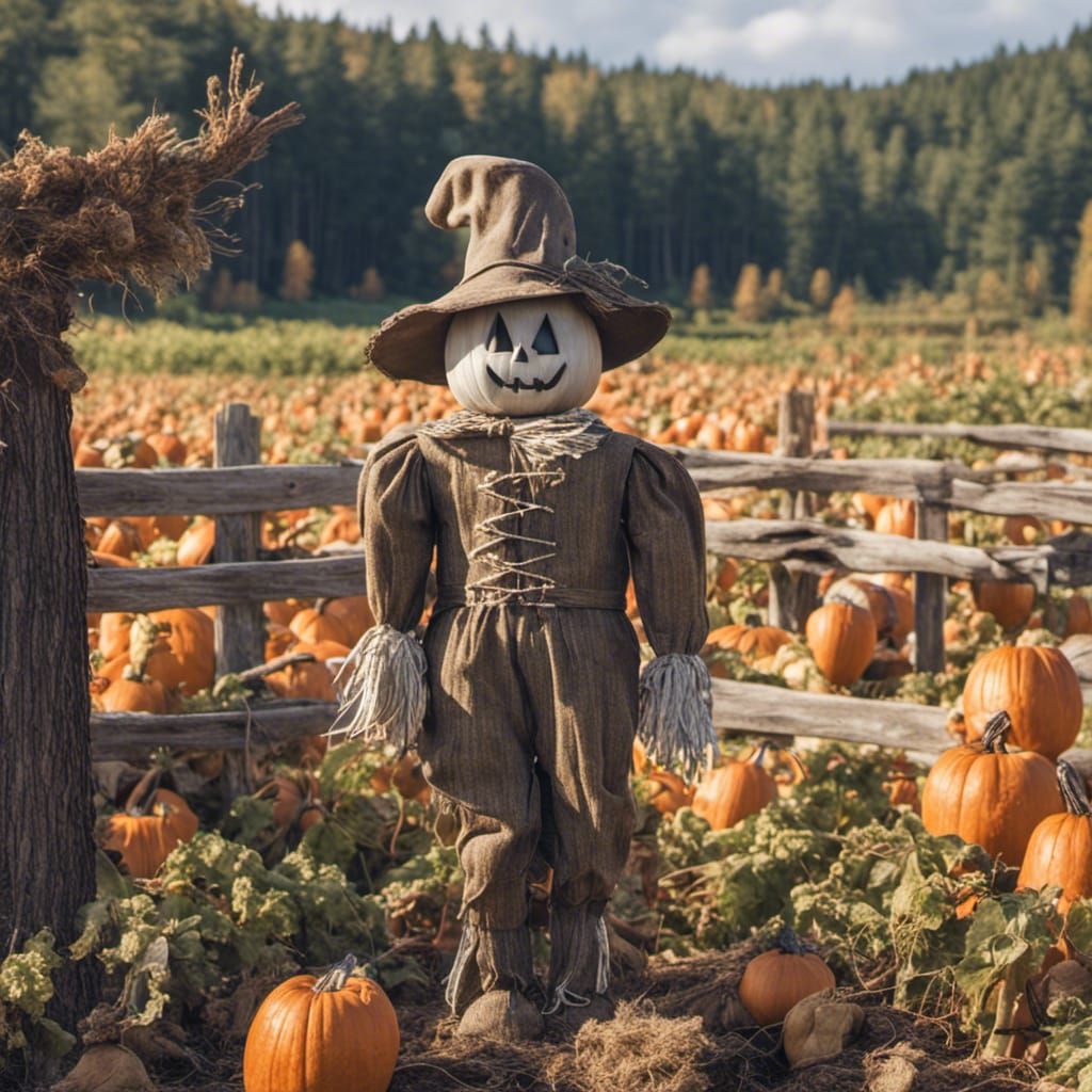 The Friendly Scarecrow - AI Generated Artwork - NightCafe Creator