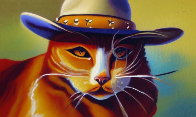 Cowboy Cat Wrangler - AI Generated Artwork - NightCafe Creator