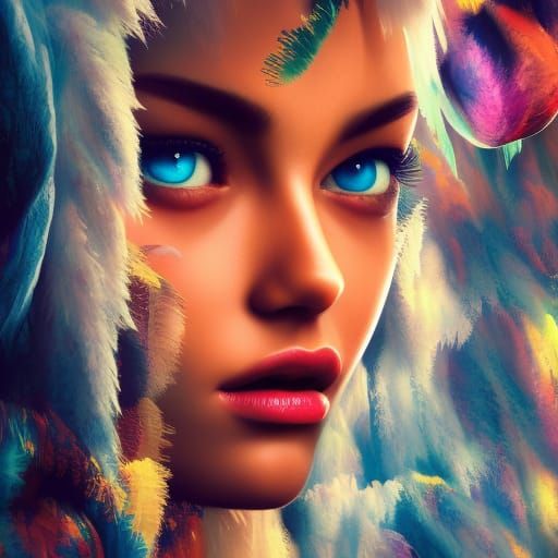 A la orilla de un palmar. - AI Generated Artwork - NightCafe Creator