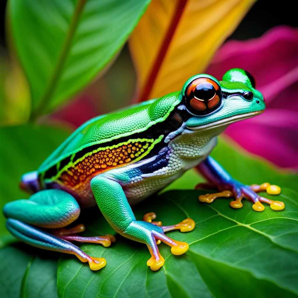 The Little Tree Frog - AI Generated Artwork - NightCafe Creator