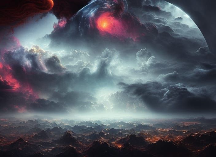 Inhospitable Planet - AI Generated Artwork - NightCafe Creator