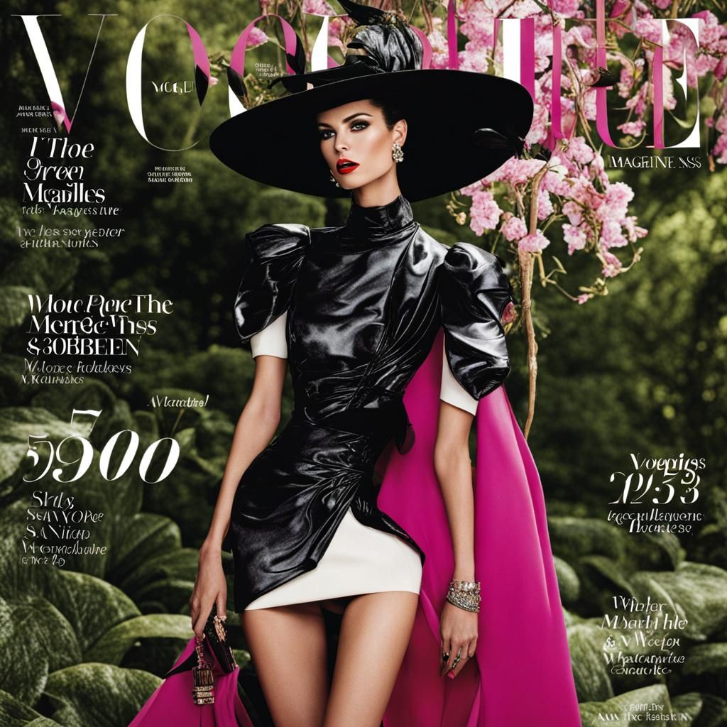 VOGUE magazine cover. - AI Generated Artwork - NightCafe Creator