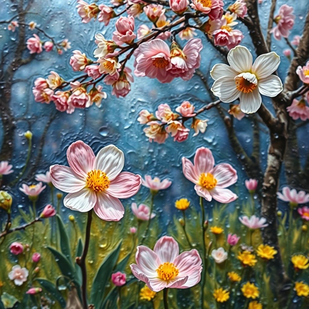 surreal spring nature painting - surreal spring nature paint...