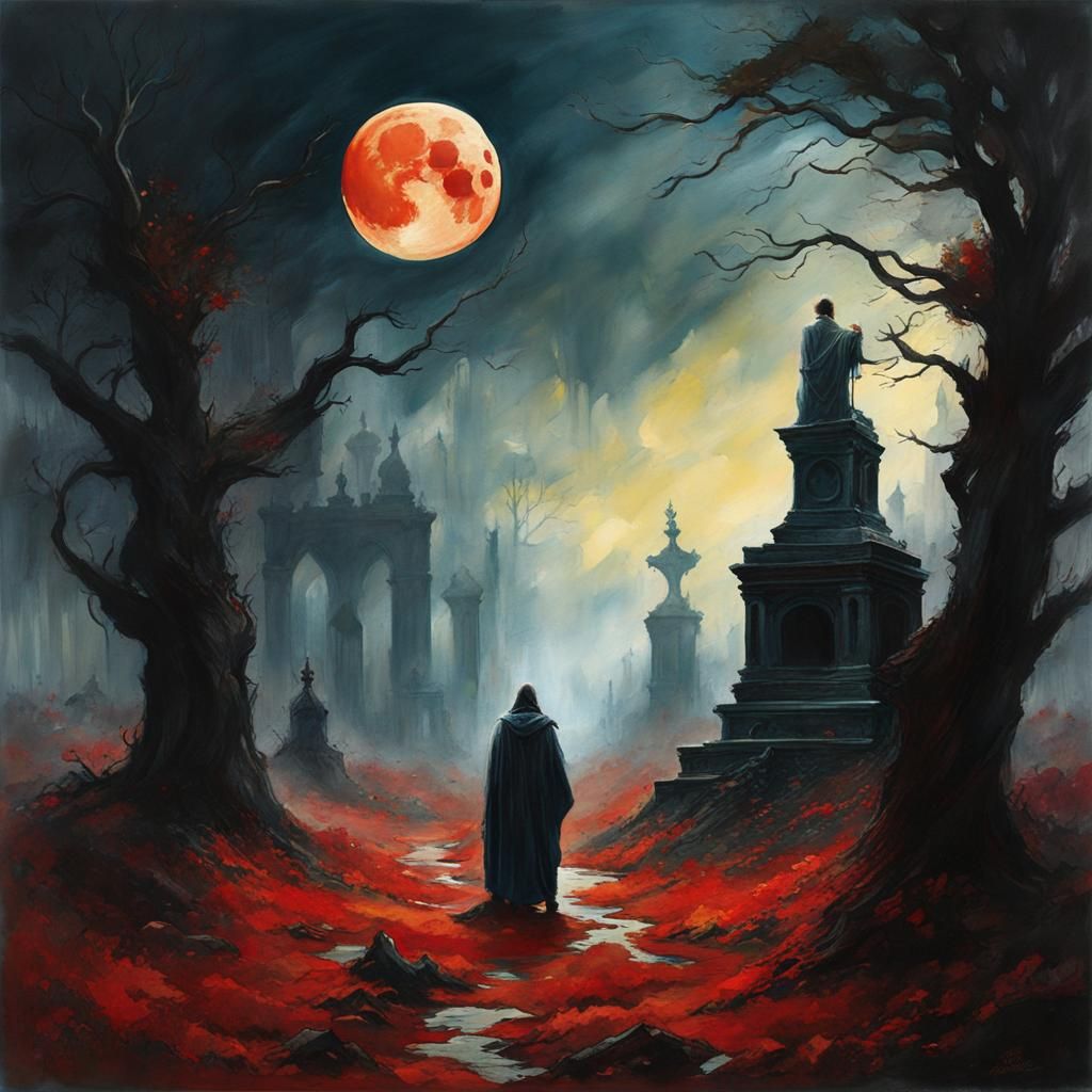 Odd person in an Eerie Place - AI Generated Artwork - NightCafe Creator