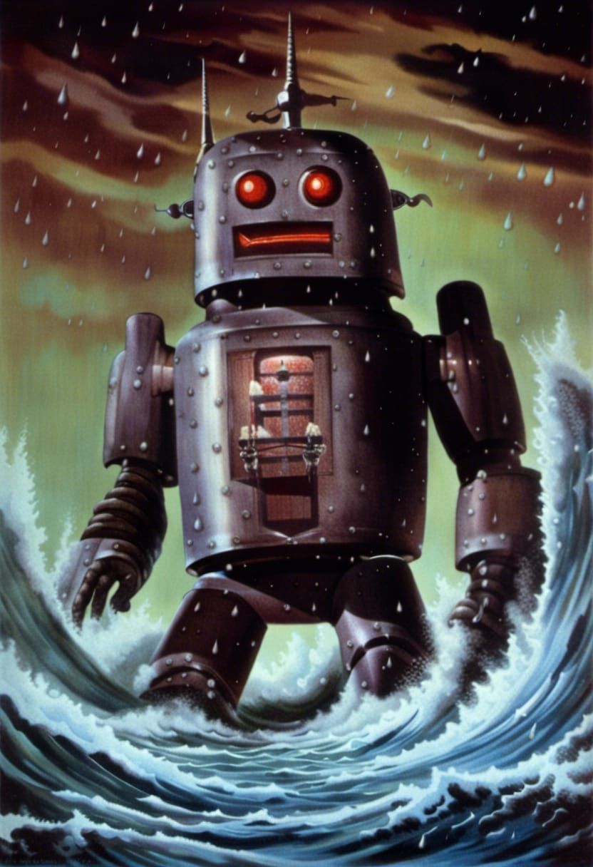 RUSTY THE GIANT ROBOT - AI Generated Artwork - NightCafe Creator