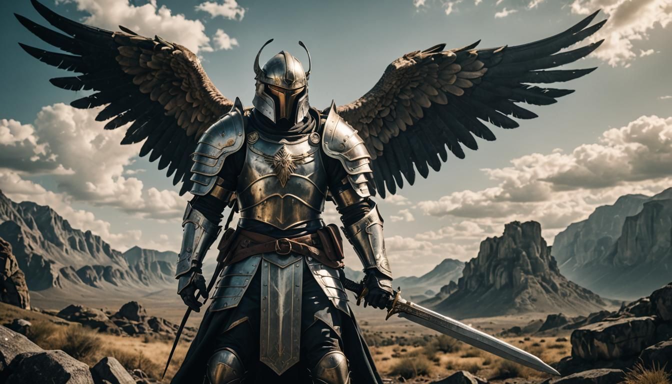 Epic Archangel in Cinematic Armor - AI Art