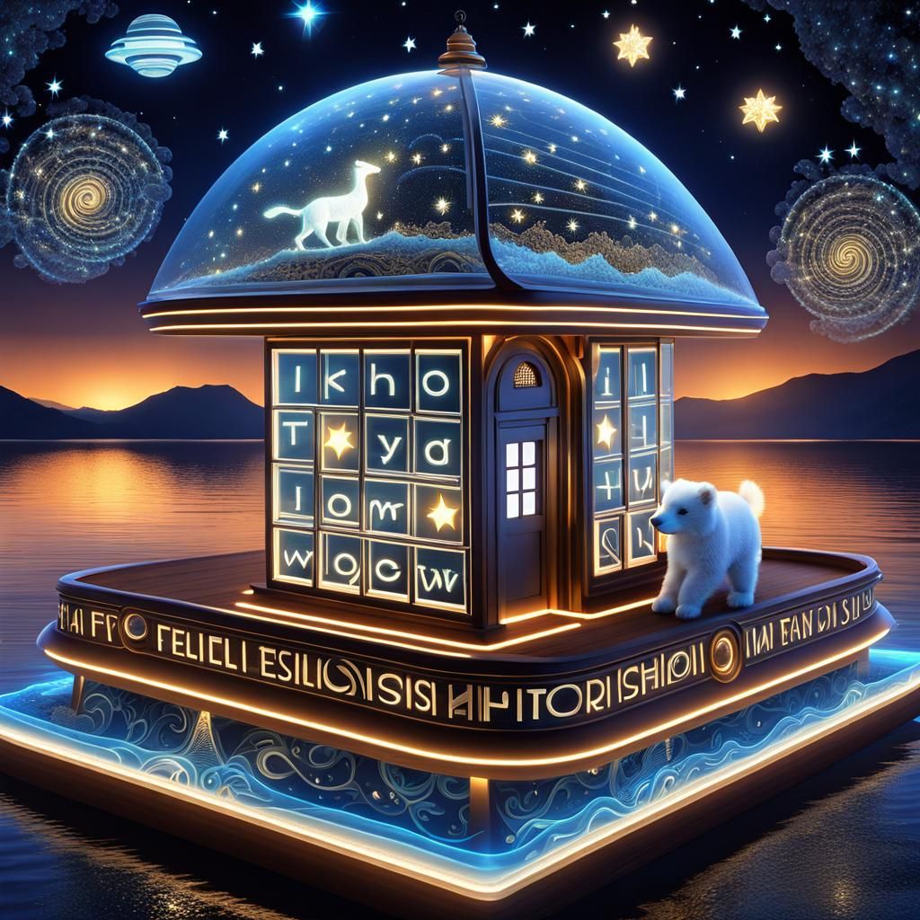 Digital Word Art House - AI Generated Artwork - NightCafe Creator