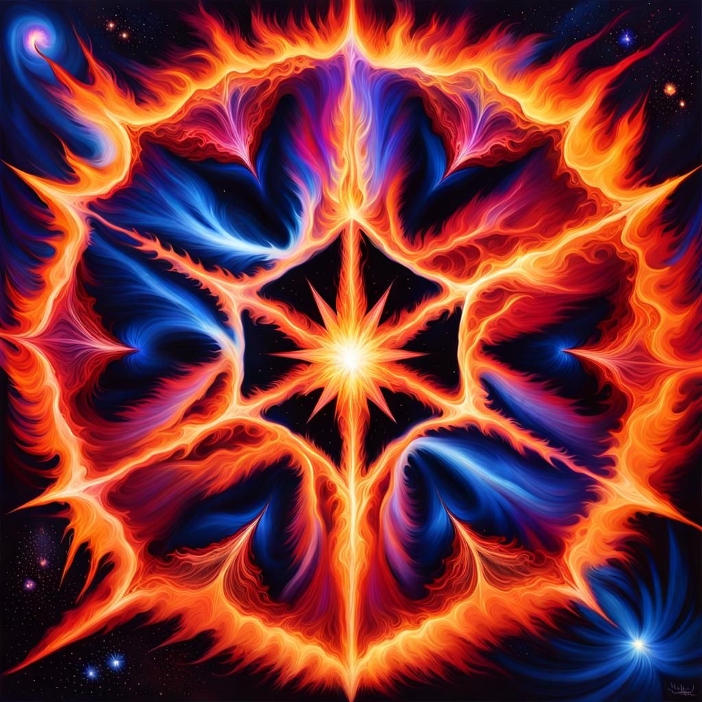 Heavenly Starfire - AI Generated Artwork - NightCafe Creator