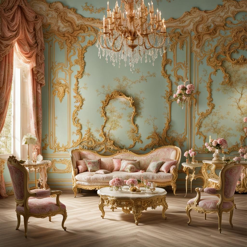 Rococo Decadence - AI Generated Artwork - NightCafe Creator