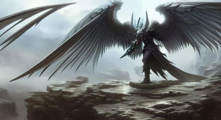 Fallen Angel Magic The Gathering art - AI Generated Artwork - NightCafe ...
