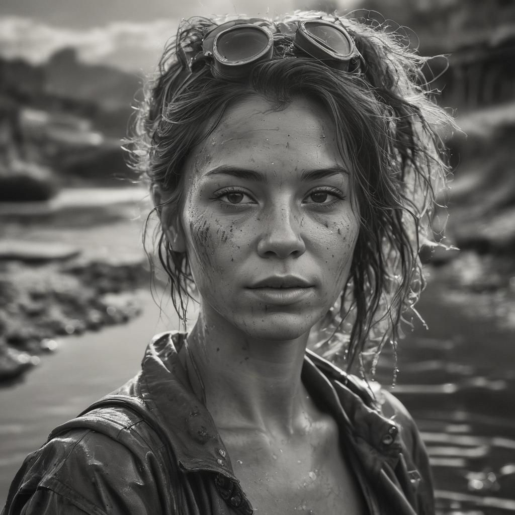 portrait intricate (SOLARIZATION:13) MULTICULTURAL solarpunk Wasteland ...