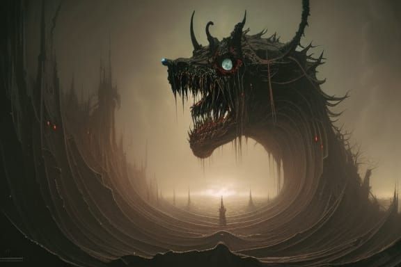 Dragon of Rot - AI Generated Artwork - NightCafe Creator