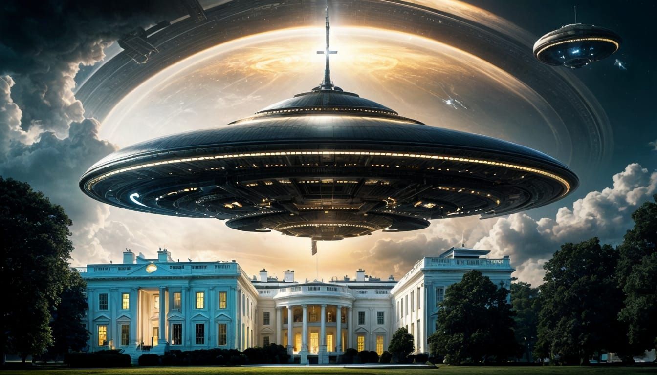 Alien Arrival - AI Generated Artwork - NightCafe Creator