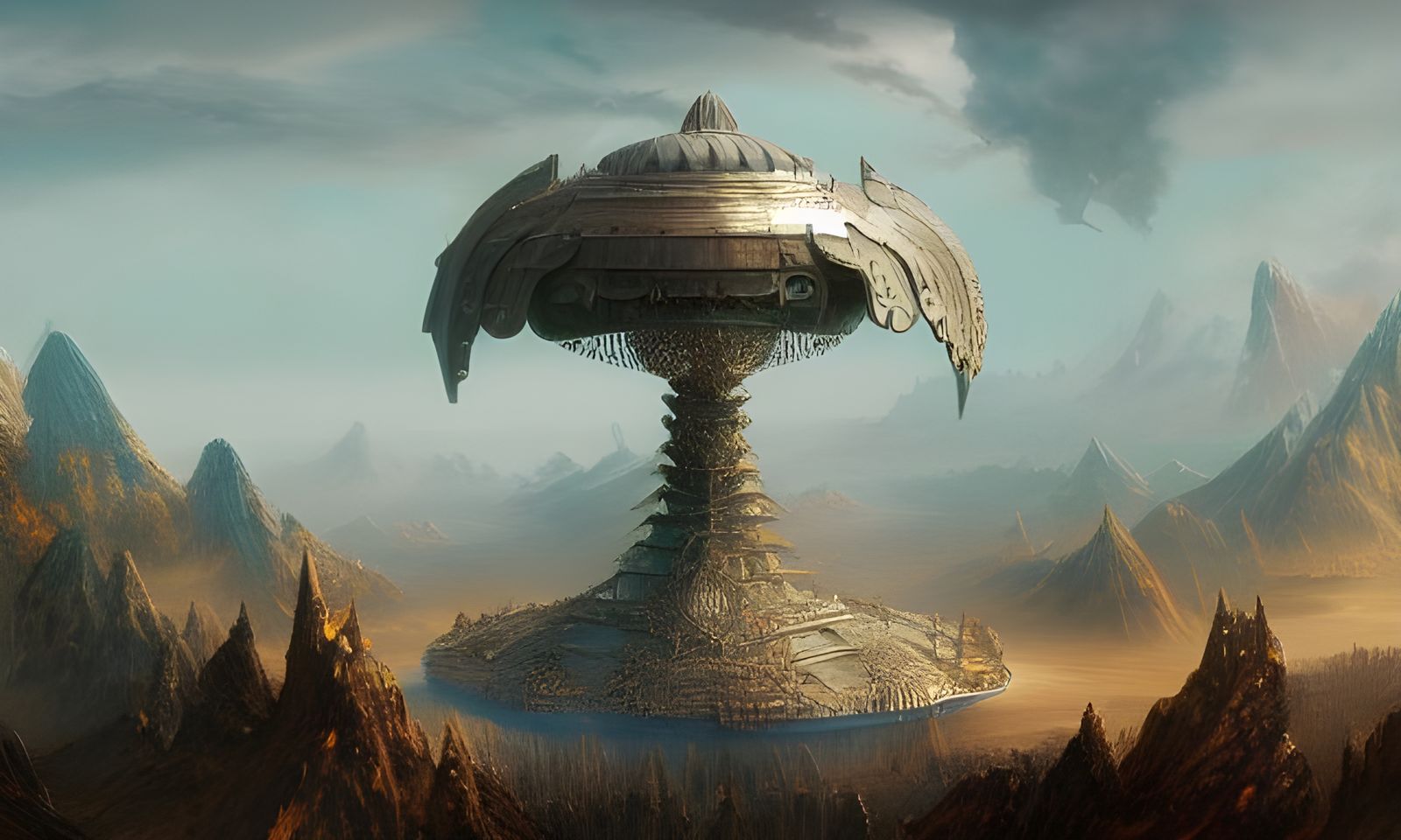 highly detailed metal structure :: epic fantasy artwork by Steven ...