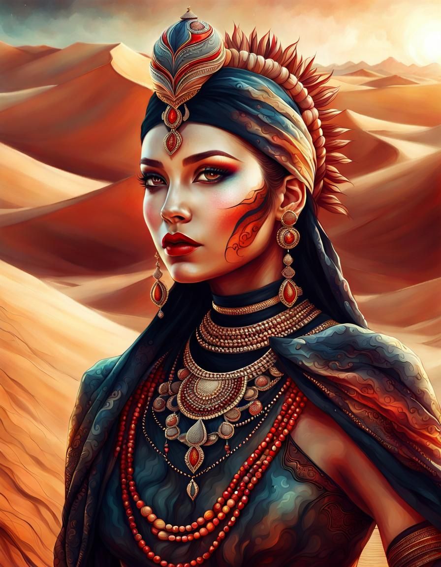 Close up portrait of Beautiful - AI Generated Artwork - NightCafe Creator