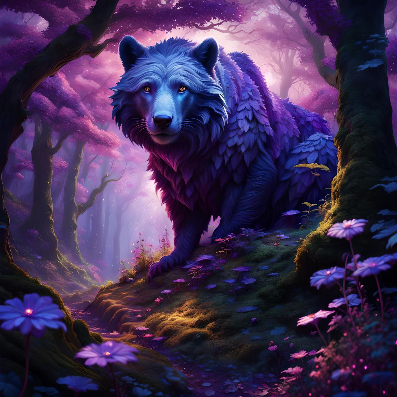 Leaf Bear - AI Generated Artwork - NightCafe Creator