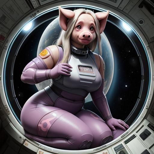space pig girl 2 - AI Generated Artwork - NightCafe Creator