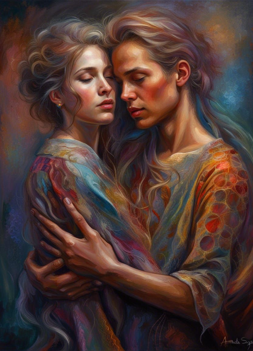 Two lovers - AI Generated Artwork - NightCafe Creator