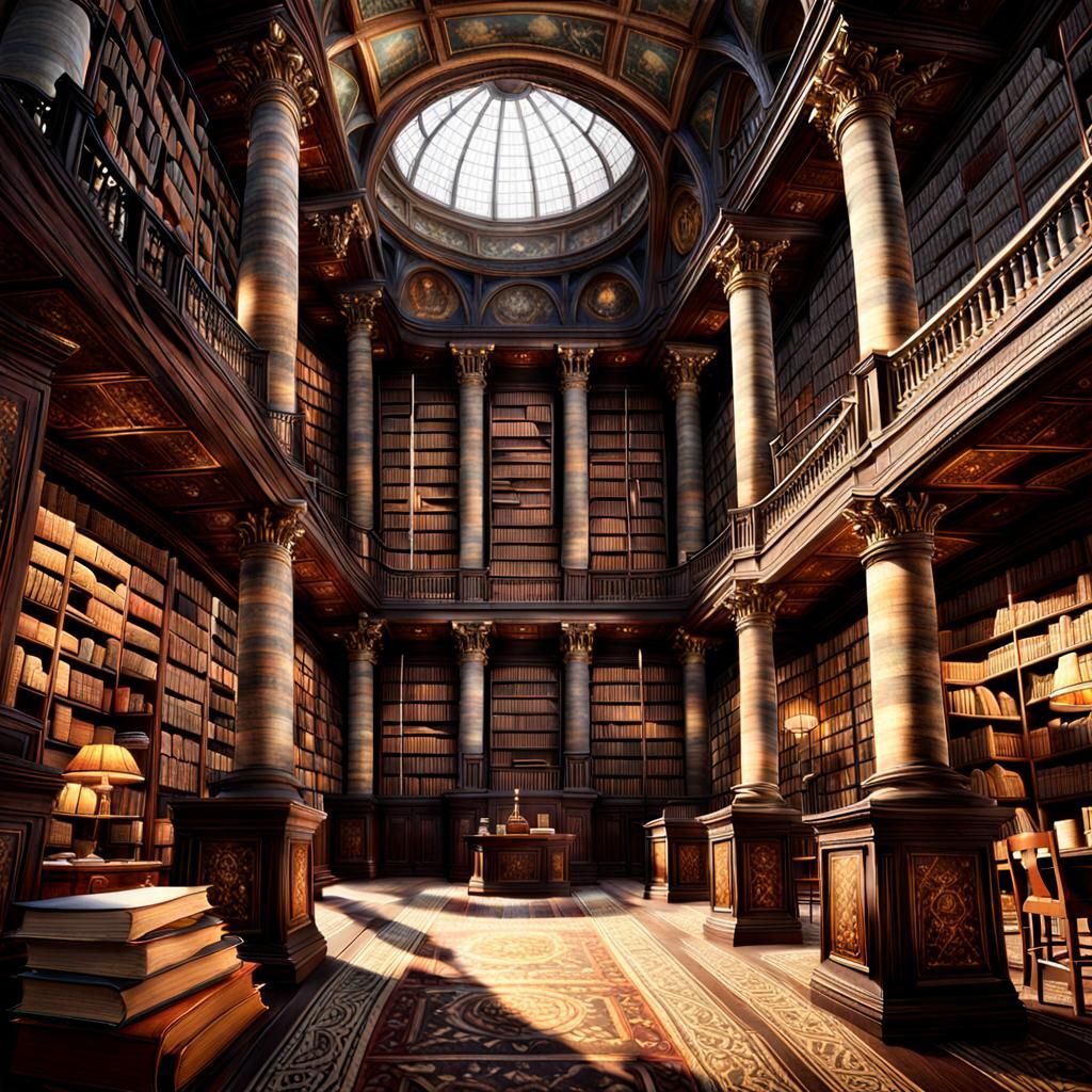 Library - AI Generated Artwork - NightCafe Creator