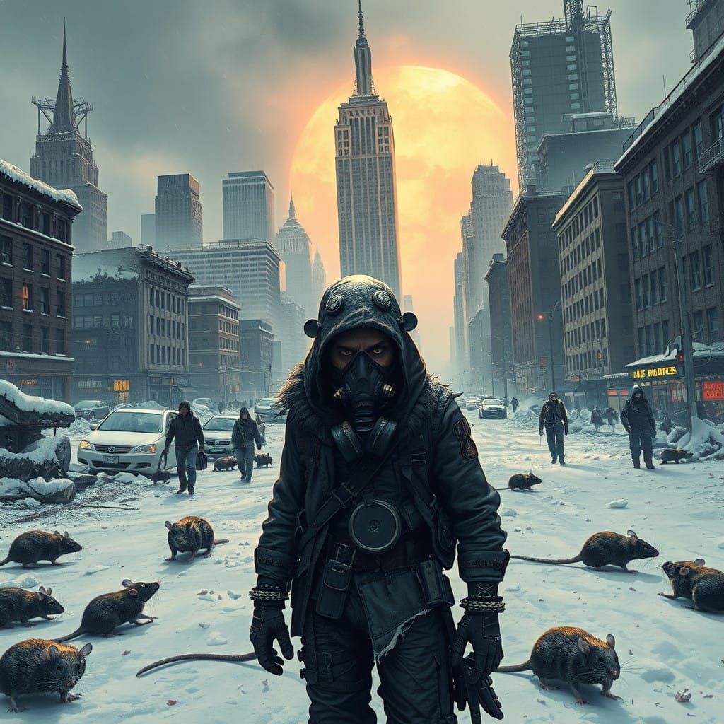 APOCALYPTIC WINTER NEW YORK - Dystopian Apocalypse in Nuclea...