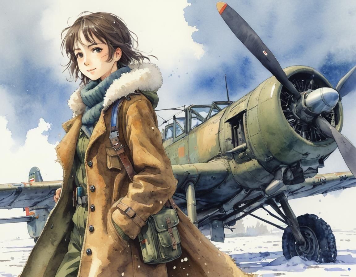 Winter Pilot - AI Generated Artwork - NightCafe Creator