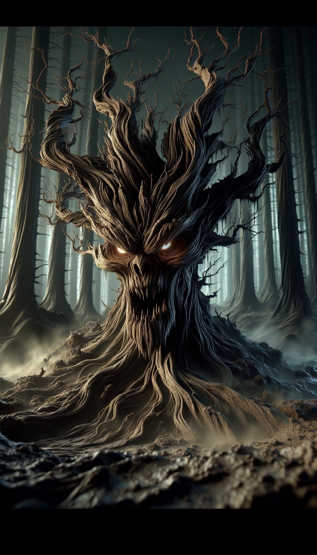 Evil Trees - AI Generated Artwork - NightCafe Creator