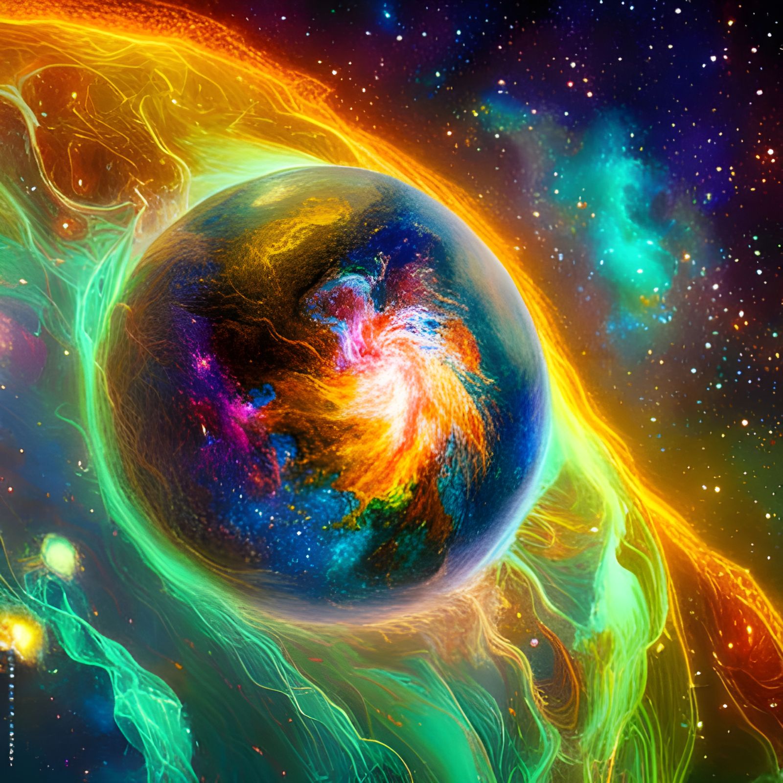 Stunning Planet - AI Generated Artwork - NightCafe Creator