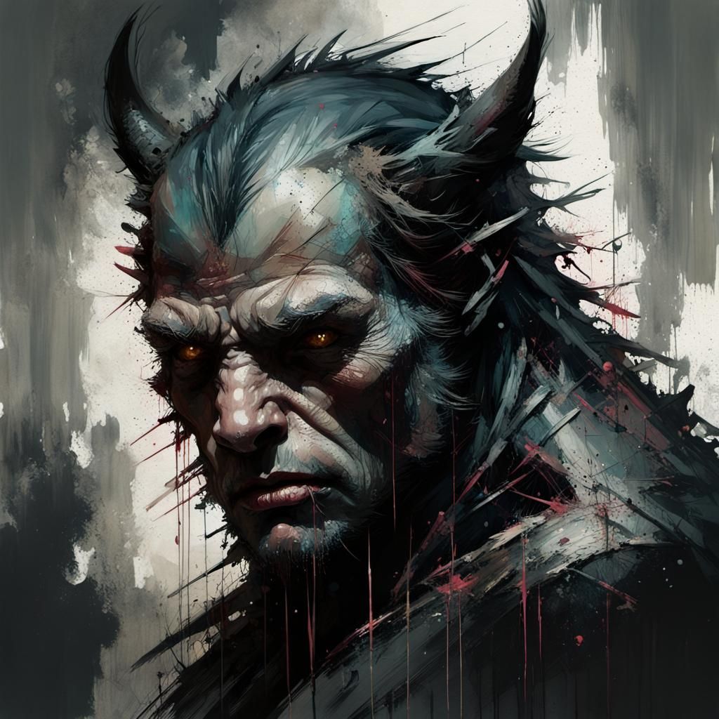 Dark evil beast lurking in the shadows - AI Generated Artwork ...