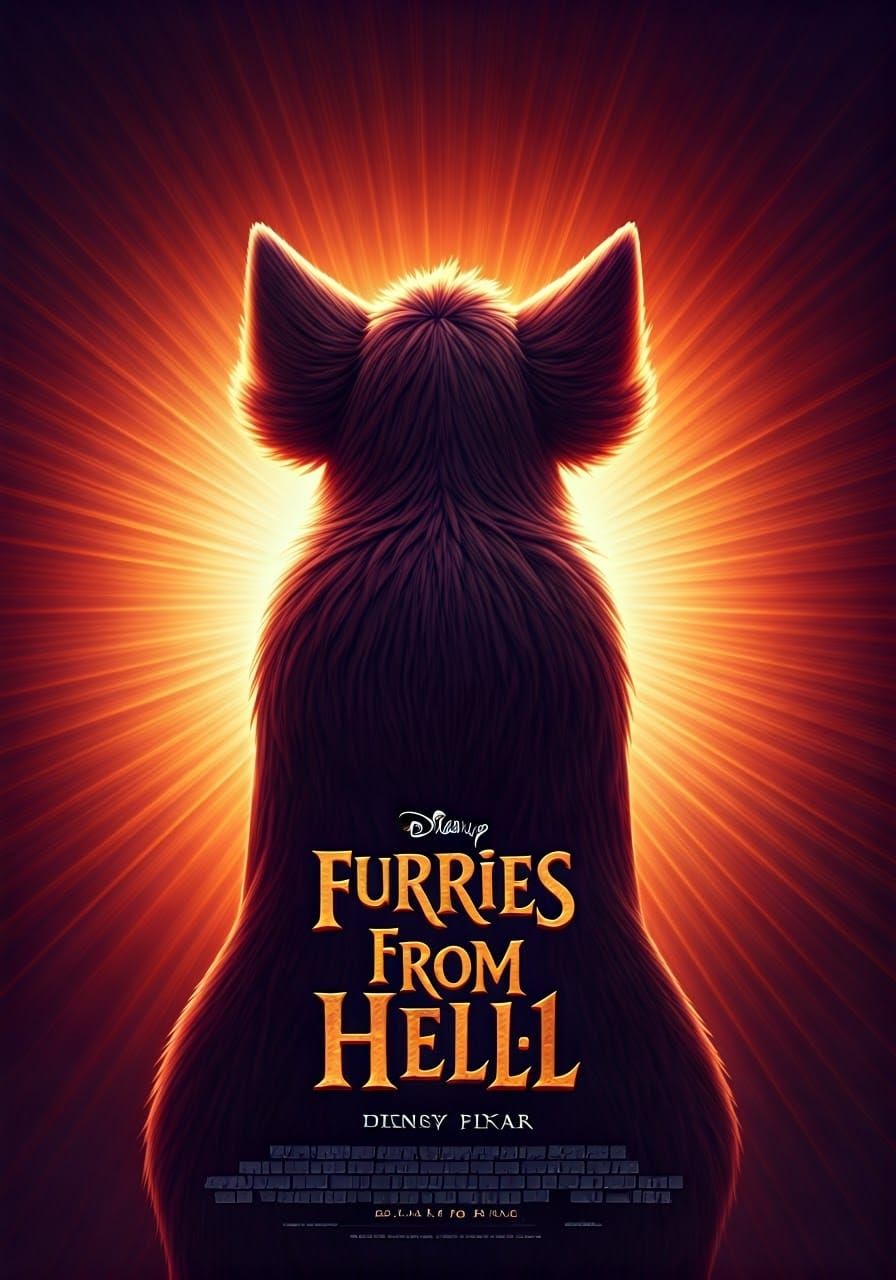 Disney Furries From Hell Movie Poster in Vibrant 4... - AI Art