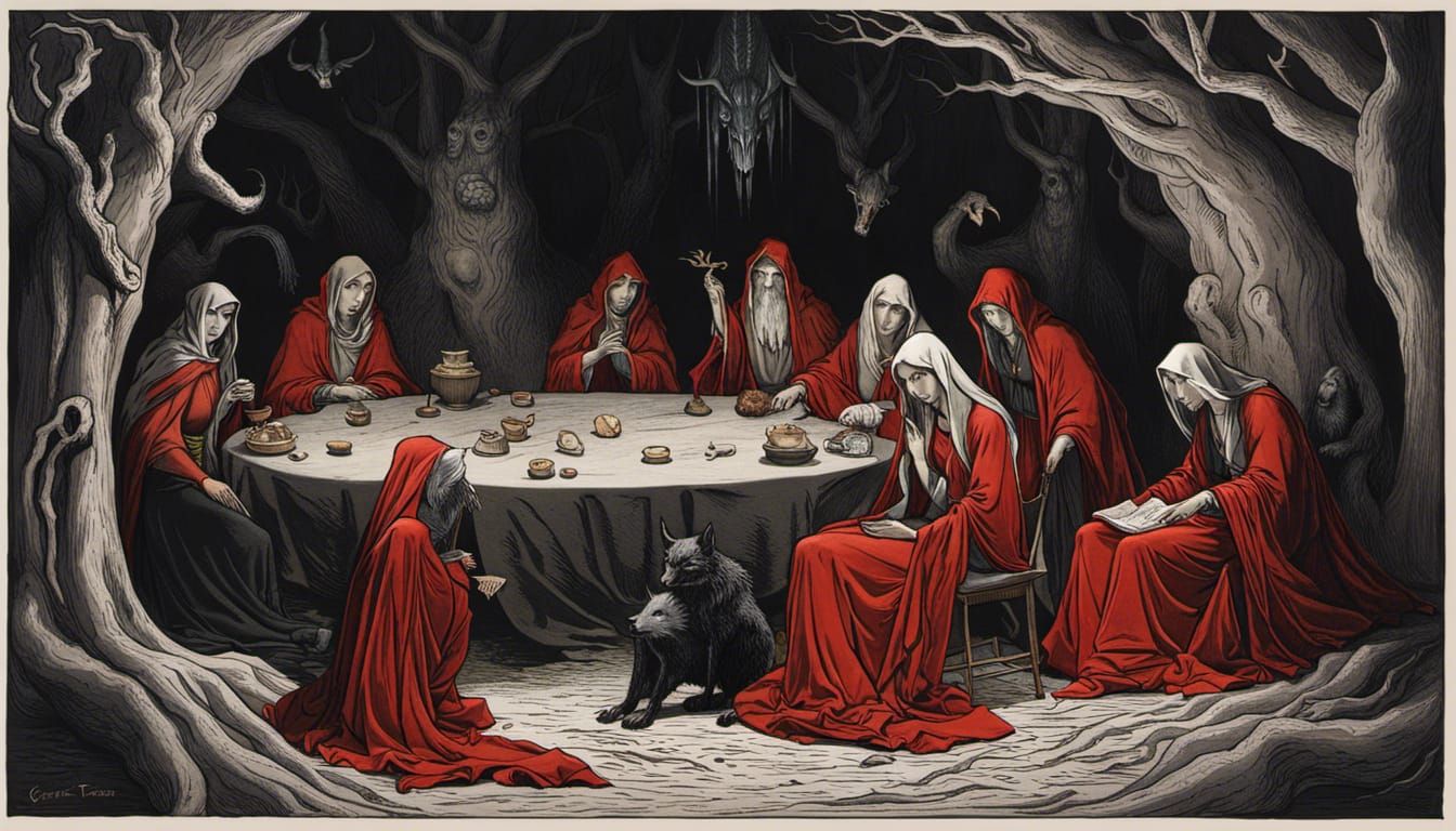 Dark Ritual: Bachelorette Party - AI Generated Artwork - NightCafe Creator