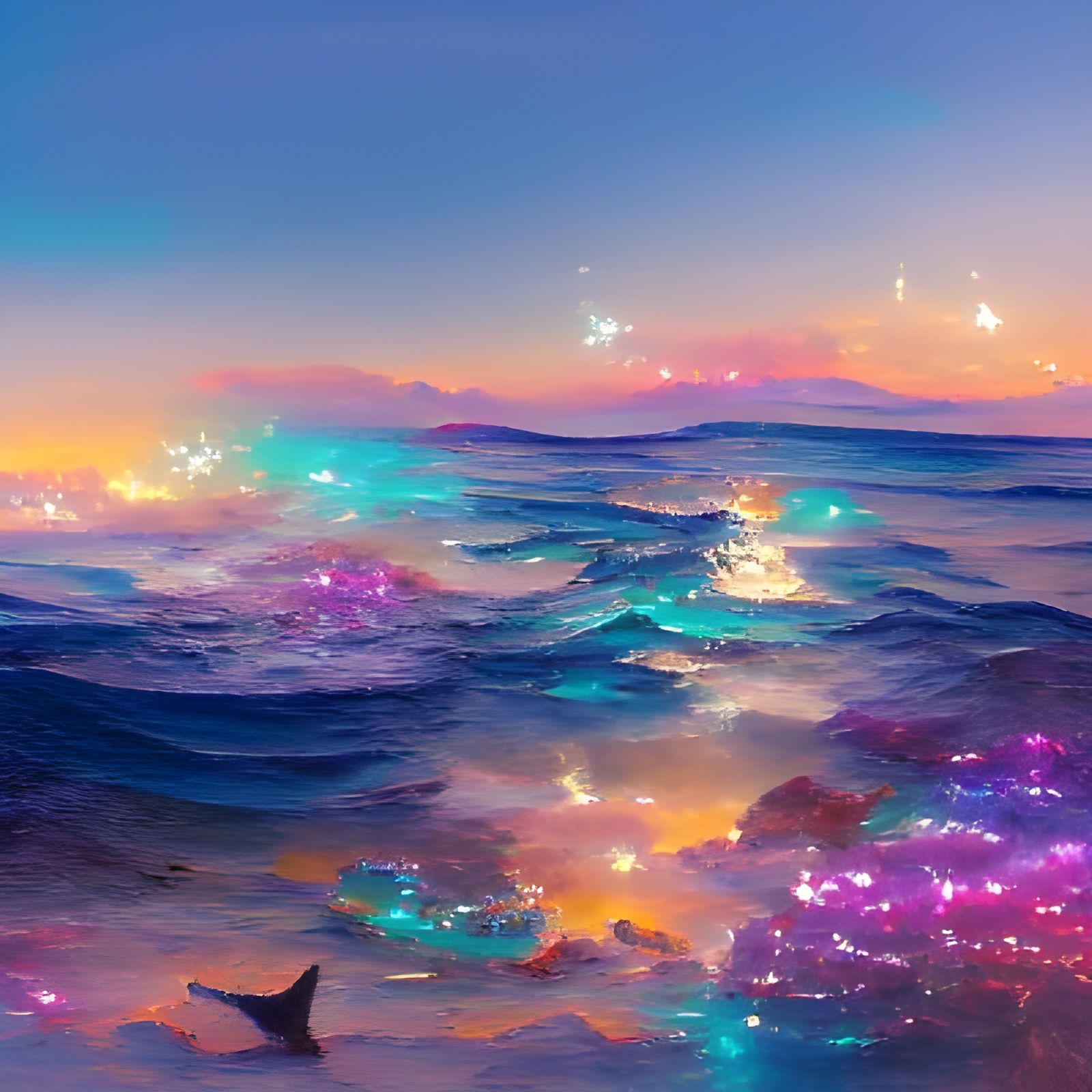 Magic ocean - AI Generated Artwork - NightCafe Creator