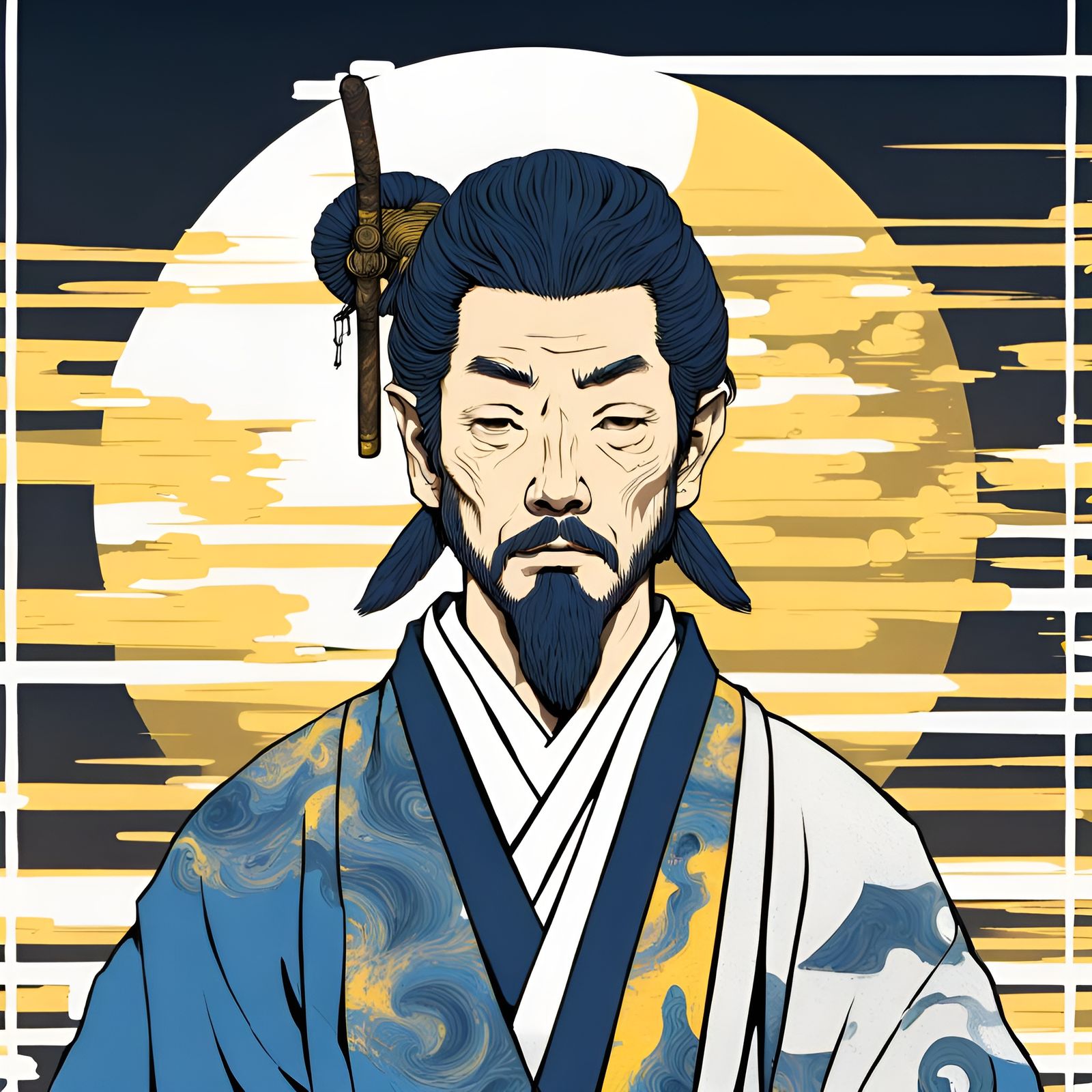 samurai water priest - AI Generated Artwork - NightCafe Creator
