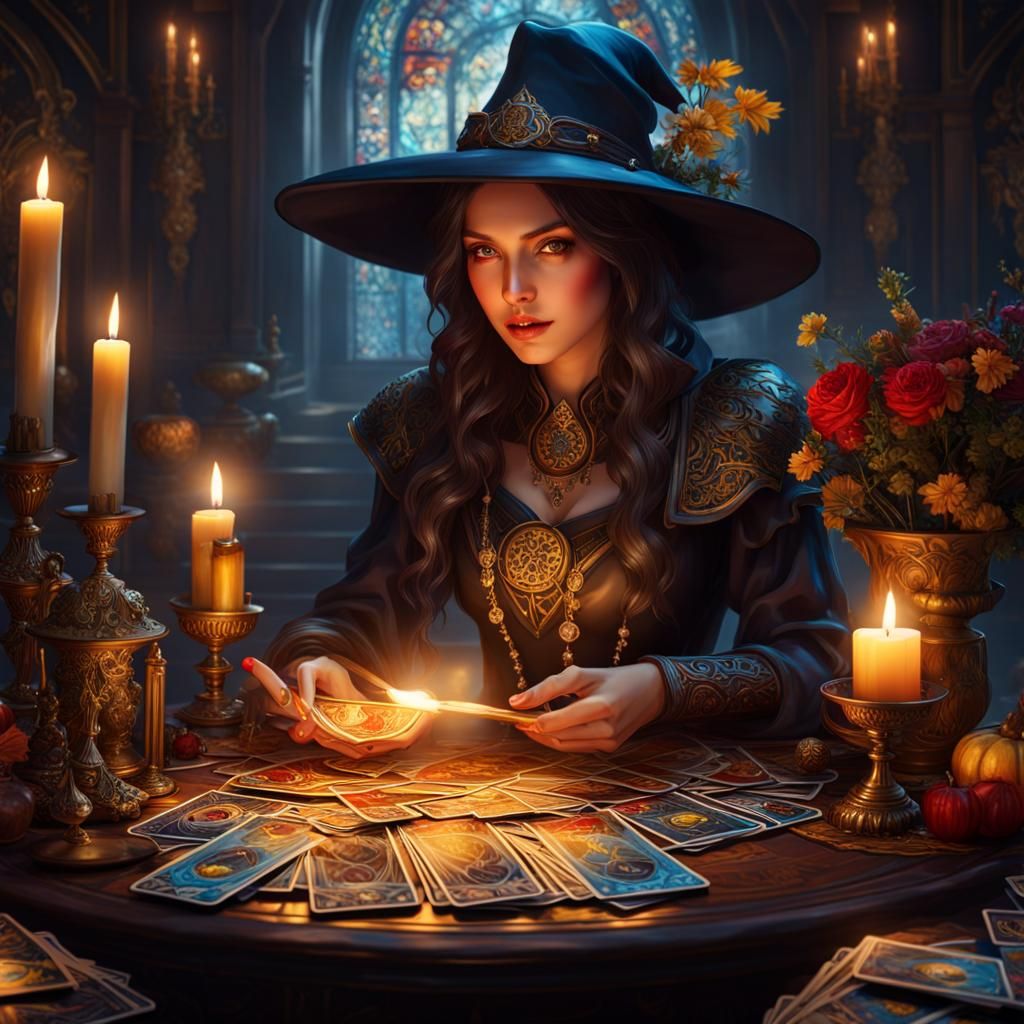Tarot Reading - AI Generated Artwork - NightCafe Creator