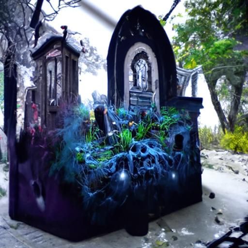 haunted house occult apparition tombstone cobweb cemetery - AI ...