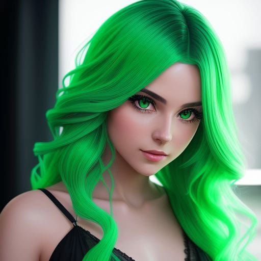 Neon Hair Ai Generated Artwork Nightcafe Creator