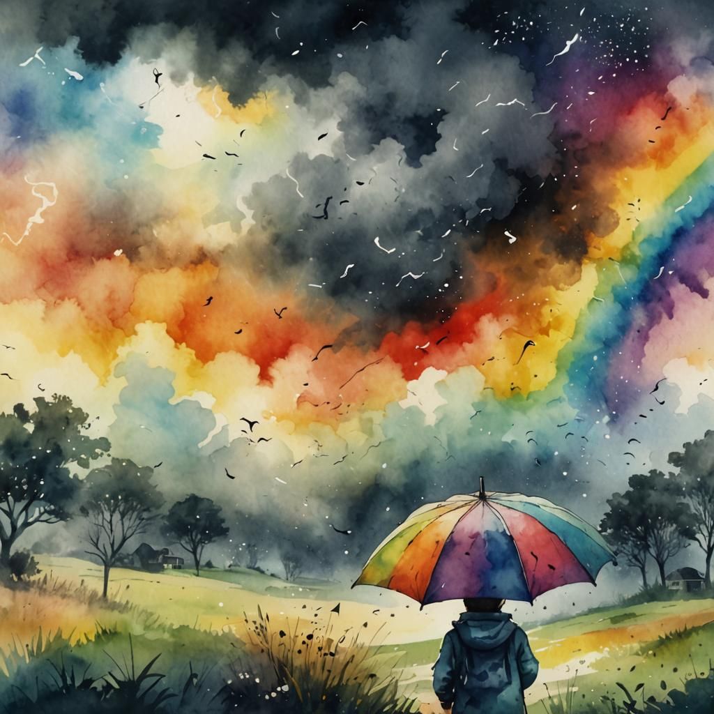 Every cloud has a silver lining - AI Generated Artwork - NightCafe Creator