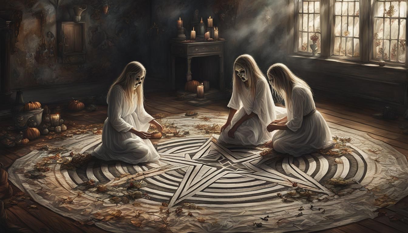 Pentagram ritual - AI Generated Artwork - NightCafe Creator