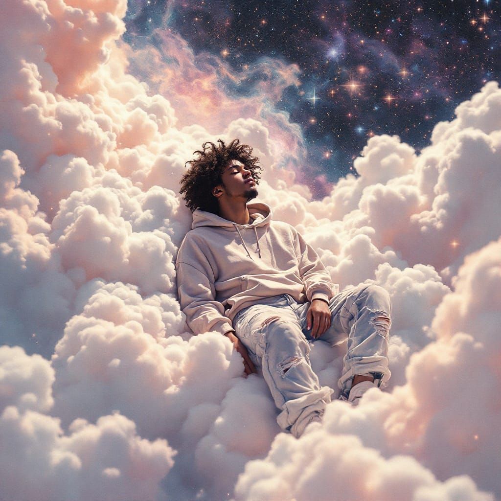 Surreal Watercolor of Juice WRLD in Cosmic Dreamsc... - AI Art