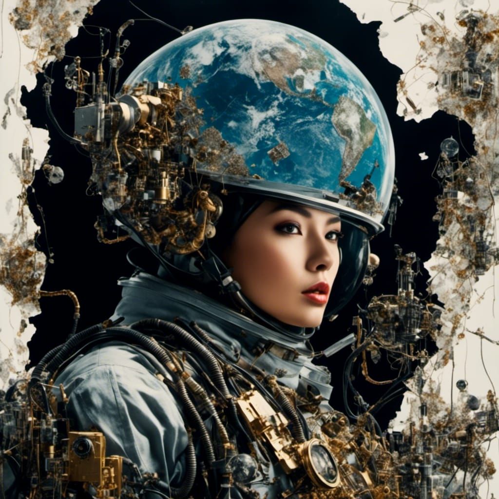 Collage art portrait by Patrick Bremer - AI Generated Artwork ...