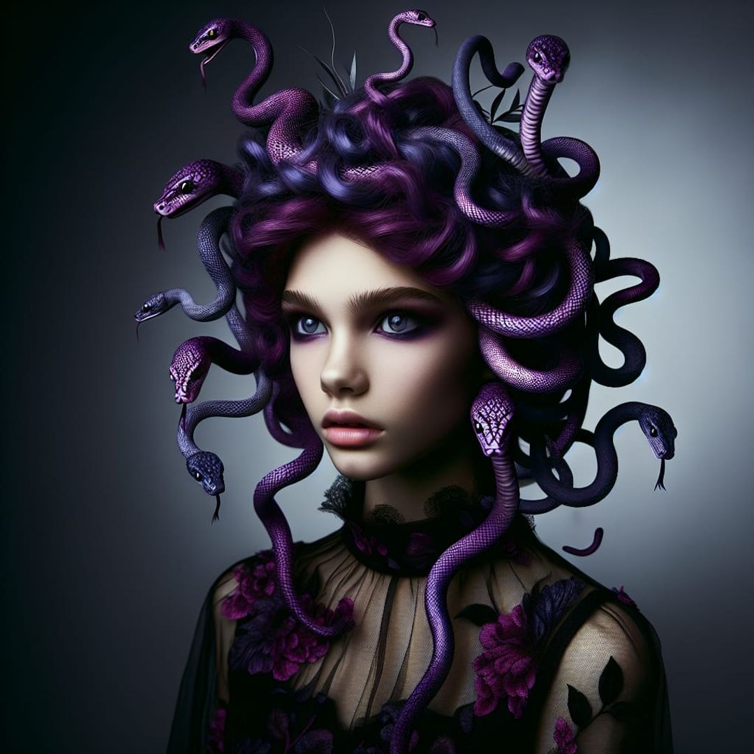 Medusas child - AI Generated Artwork - NightCafe Creator