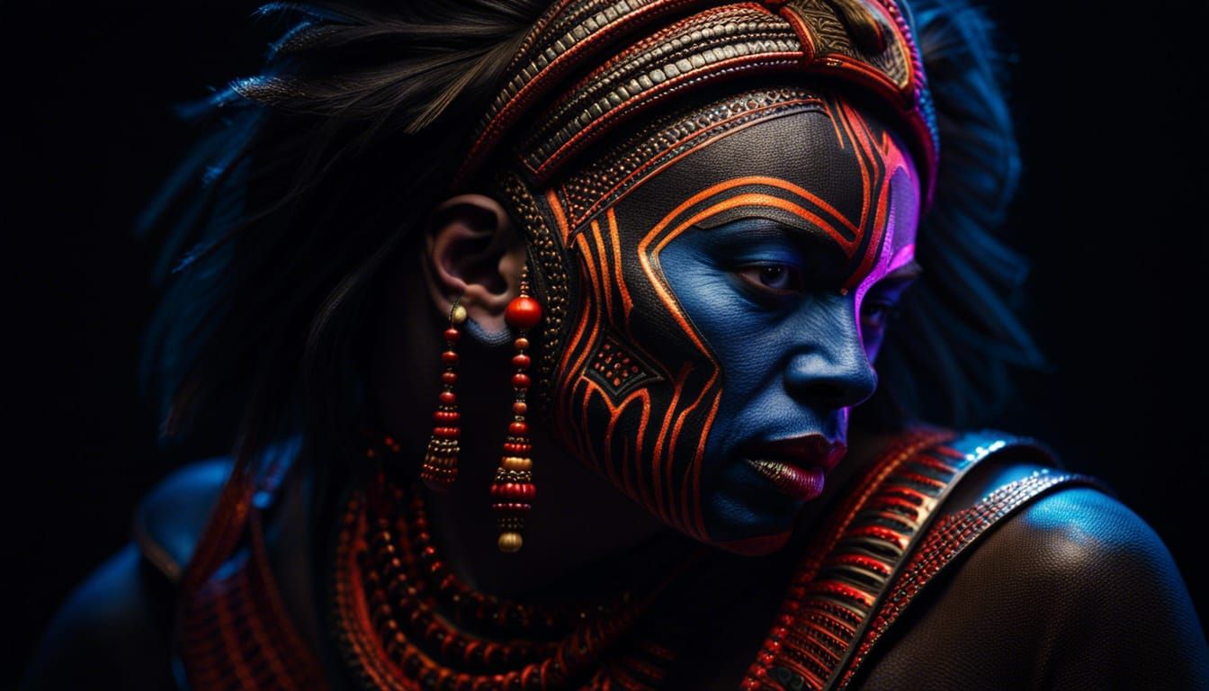 Glowing Tribal - AI Generated Artwork - NightCafe Creator