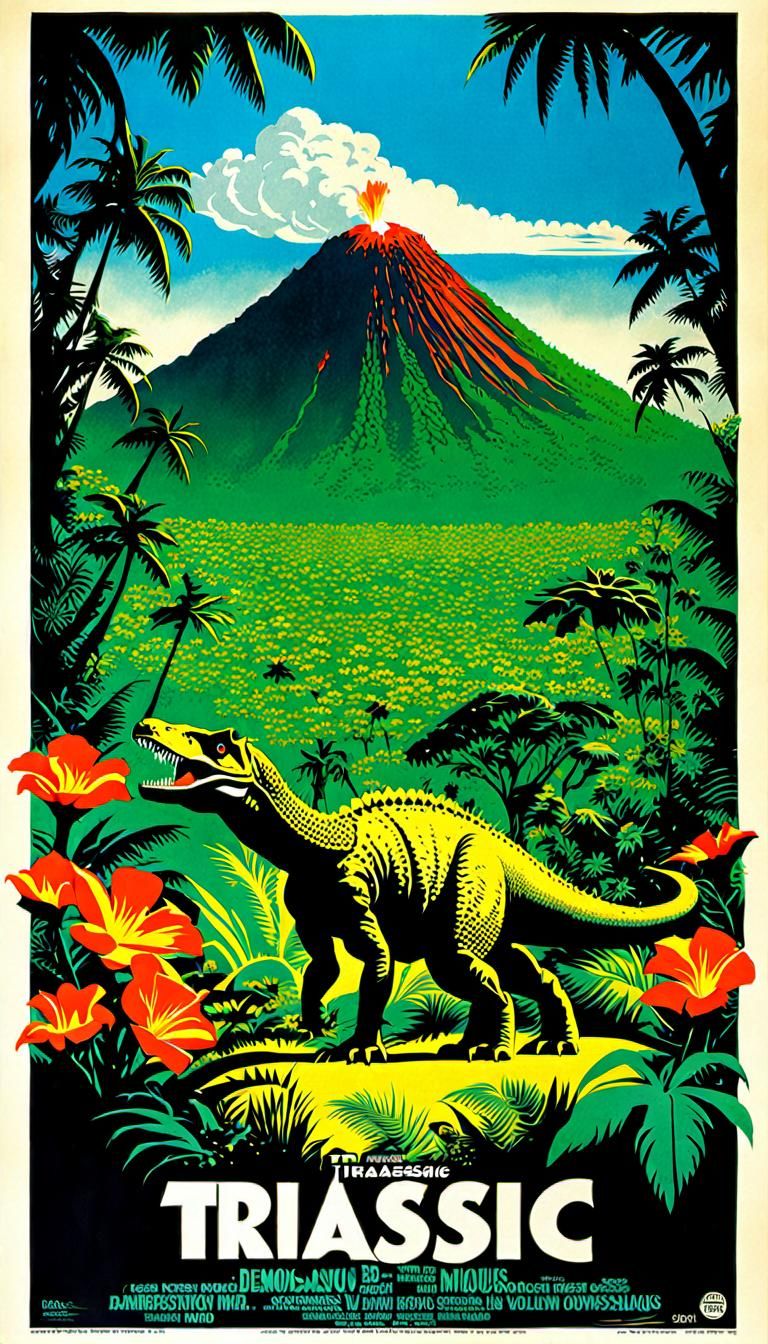 Triassic Movie Poster :: Daemonosaurus :: - AI Generated Artwork ...