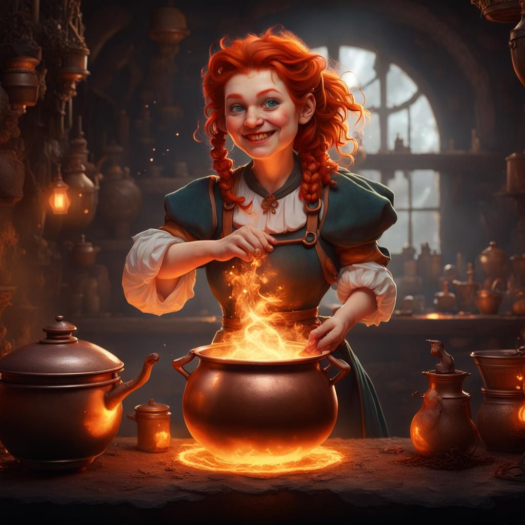 Amalia Winterberry, Chef/Wizard/Adventurer - AI Generated Artwork ...
