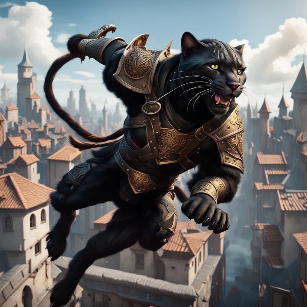 Tabaxi warrior - AI Generated Artwork - NightCafe Creator