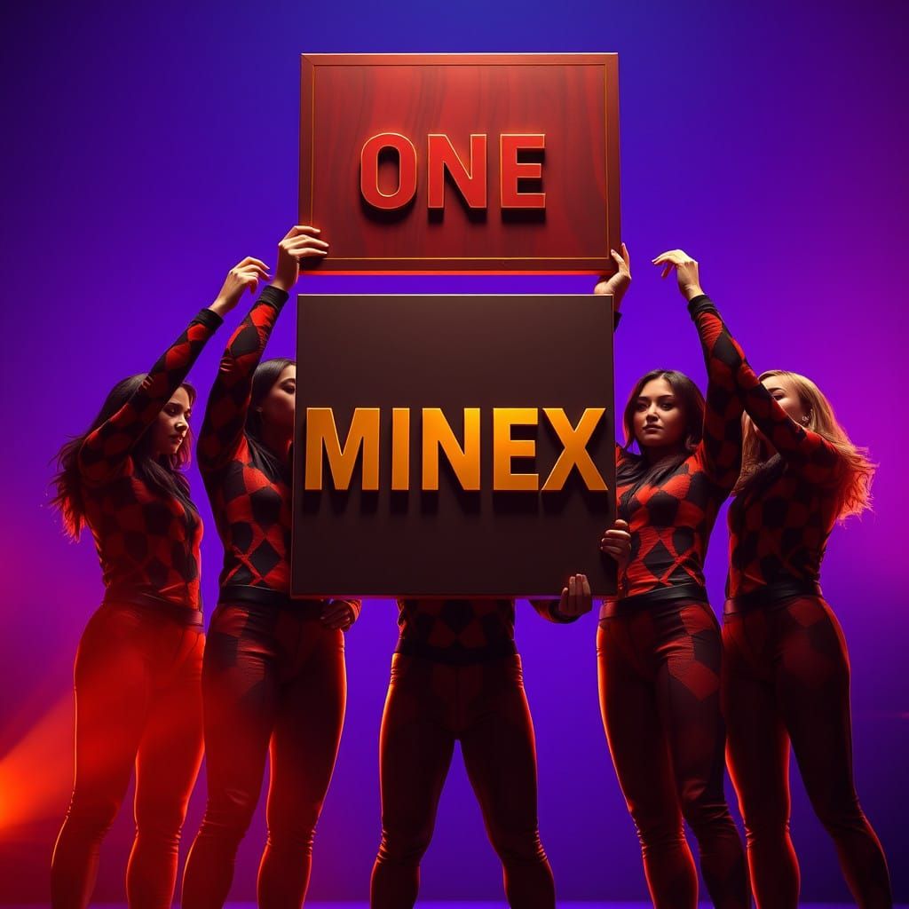 Ruby Team Heroes Unite in Red and Black Harlequin ... - AI Art