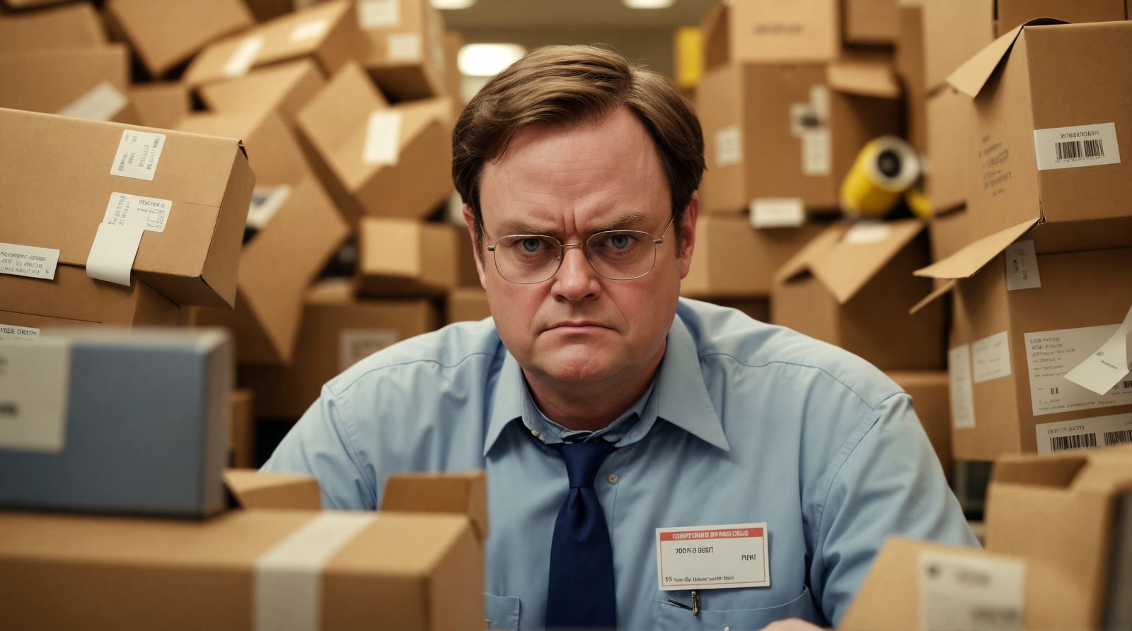 THE Post OFFICE - Dwight Schrute Works as US Postal Worker i...