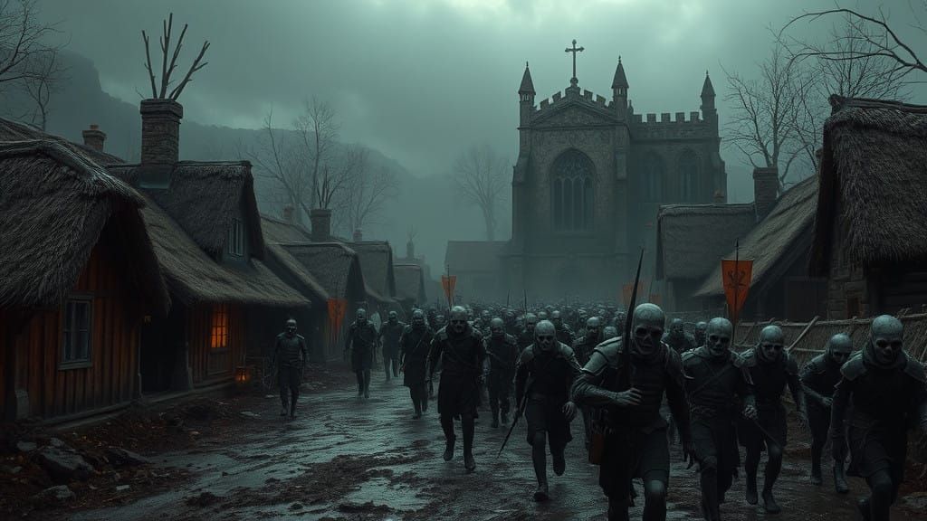 "Medieval Zombies" - Undead Knights Besiege a Ravaged Medie...