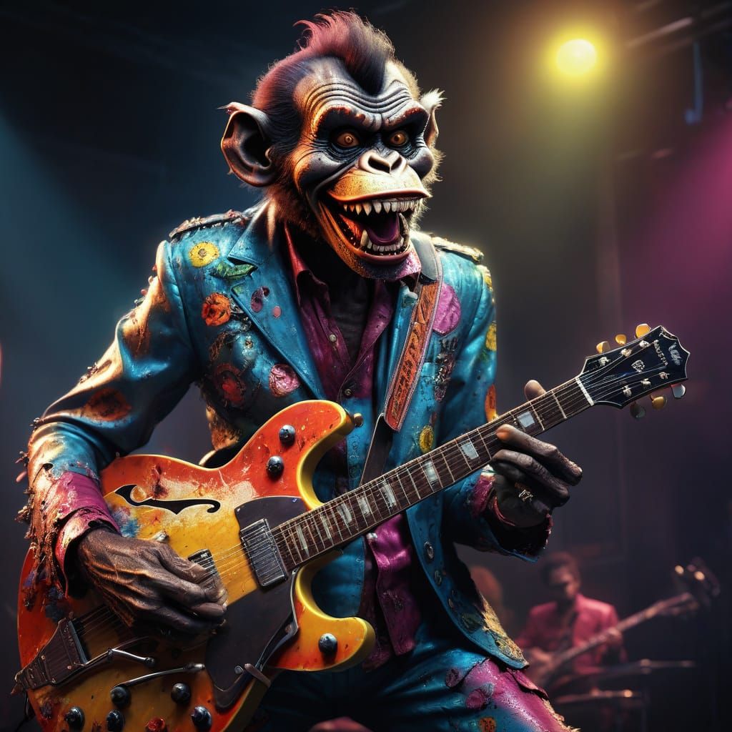 Zombie Monkey Monster Clown Chuck Berry
